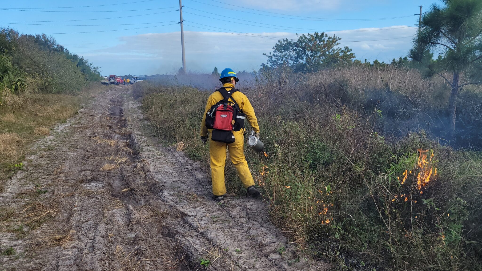 Prescribed fire at Micco Water Management Area in Brevard County – SJRWMD